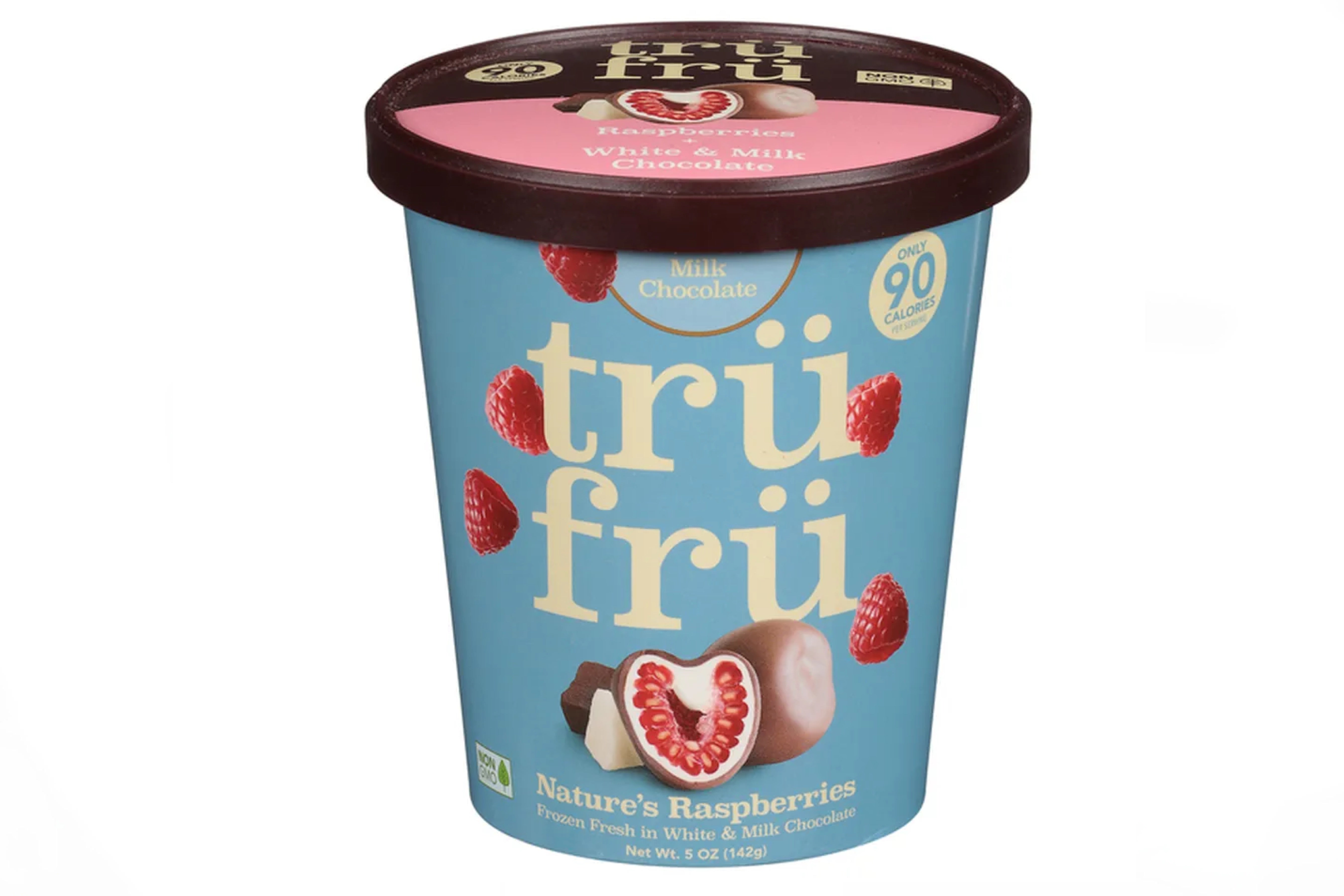 Tru Fru Frozen White & Milk Chocolate Raspberries – REV
